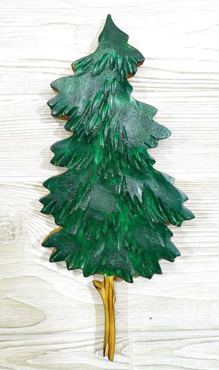 Wood Carved Pine Trees – Clint Wickman Originals